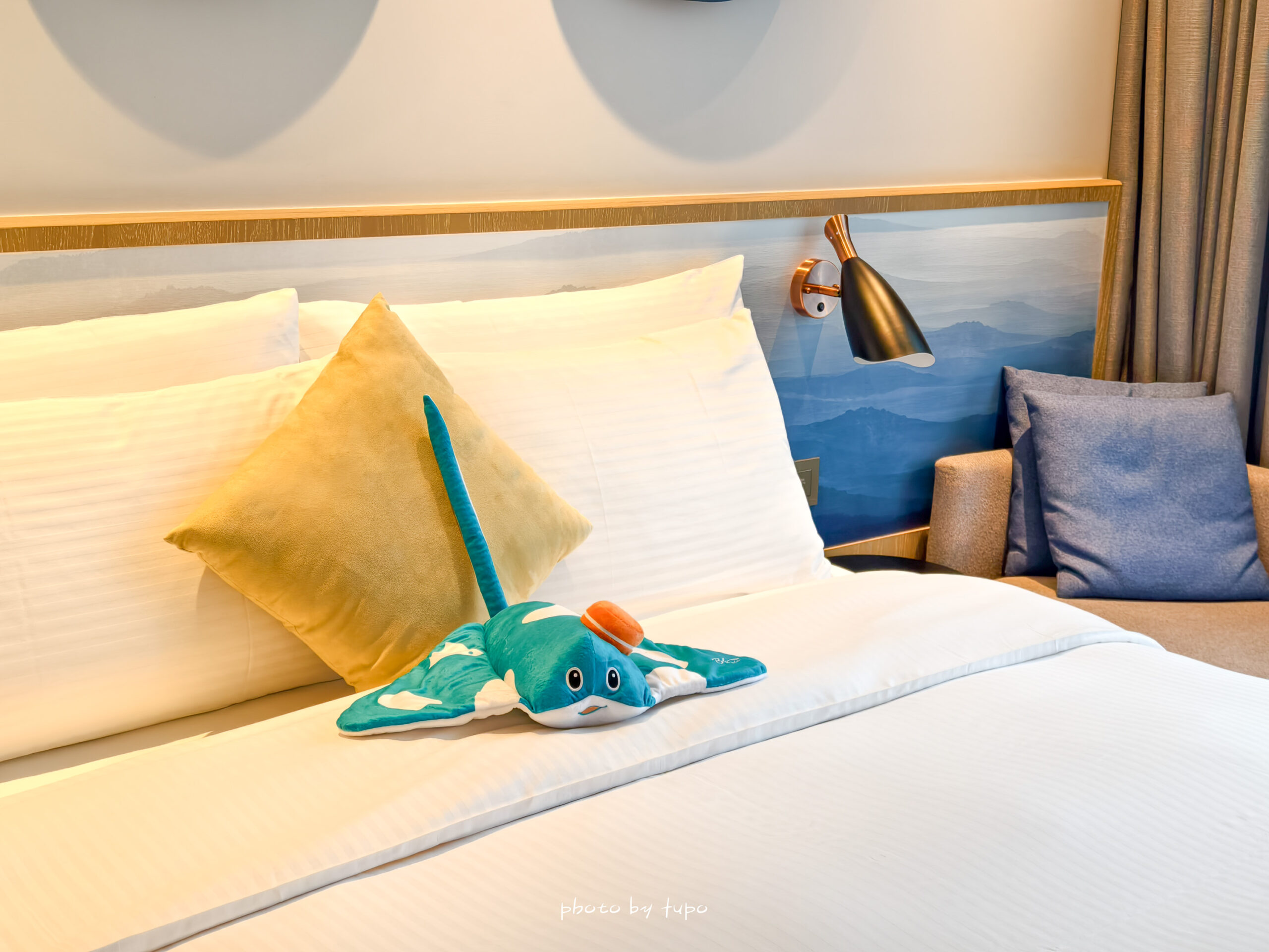 桃園飯店「COZZI Blu和逸飯店．桃園館」贈Xpark門票、炸物拼盤、平日升等、旺日不加價，再送海洋生物陪你睡 @小腹婆大世界