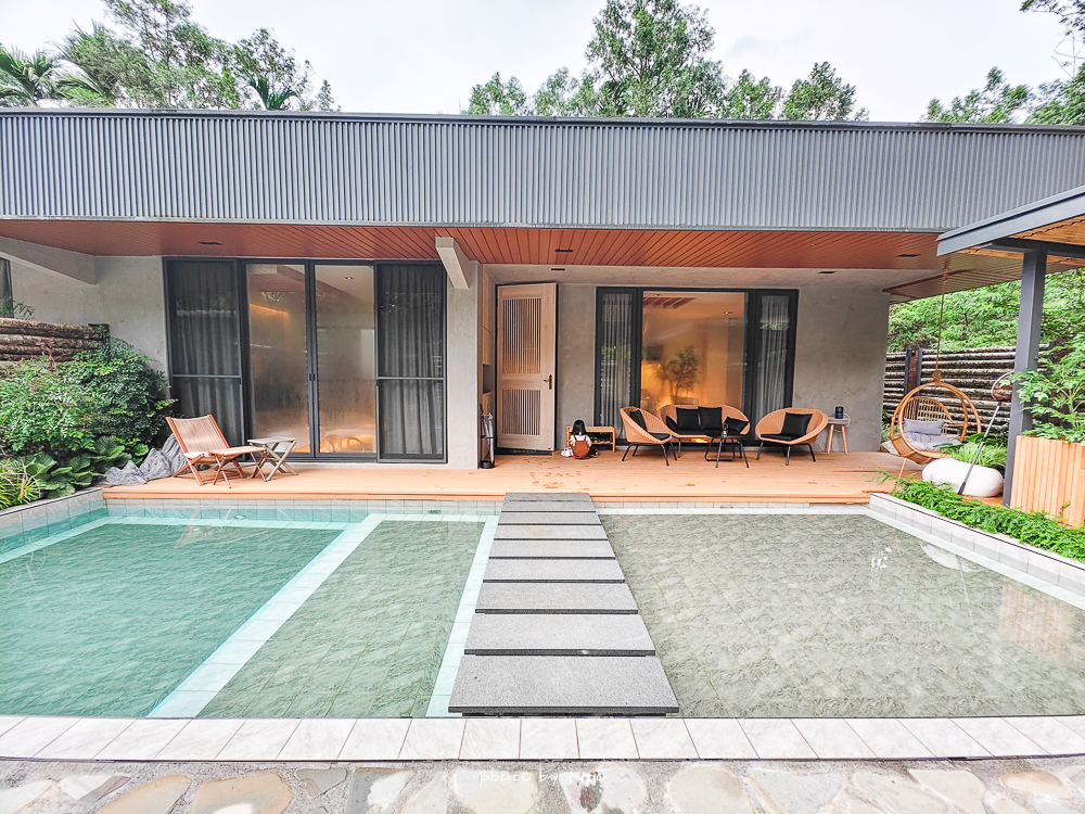 南投懶人露營「3JD home二館」超美日系Villa房型、獨享泳池、烤肉溫泉一次滿足 @小腹婆大世界